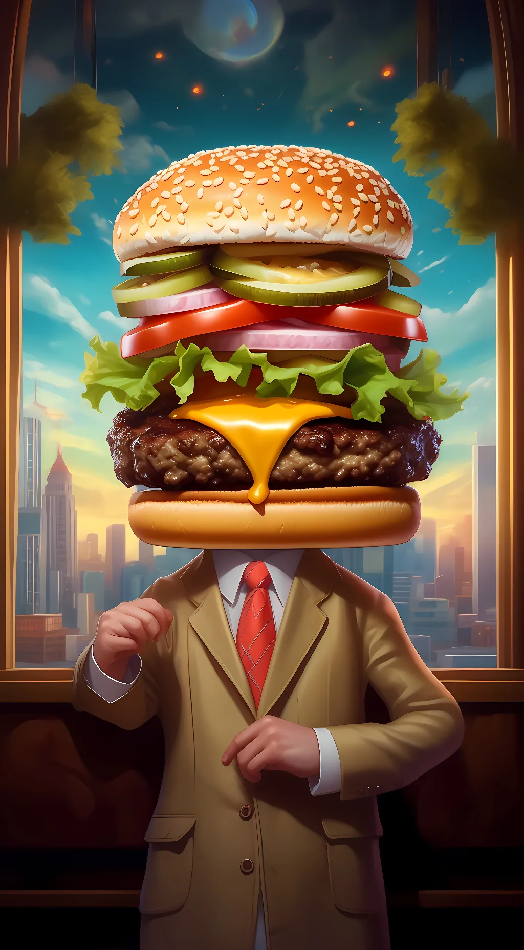 Chat with Burgerman - text or voice, Enjoy AI Chat Free & Safe