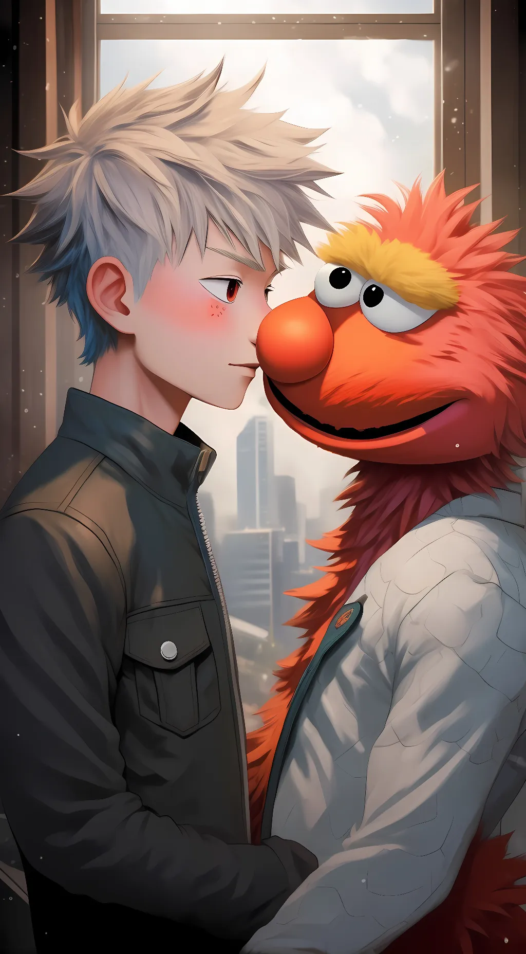 Chat with Bakugo and Elmo - text or voice, Enjoy AI Chat Free & Safe
