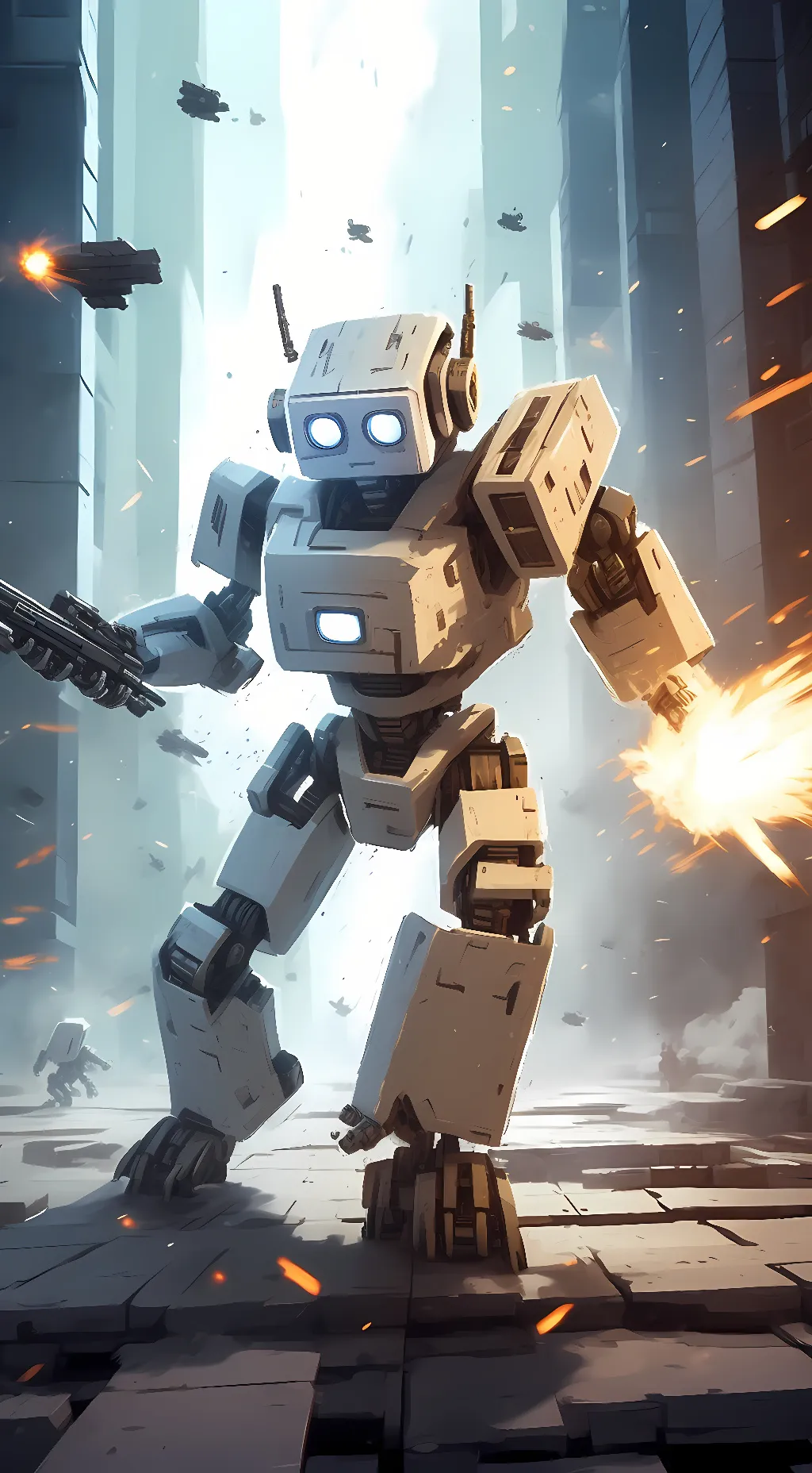 Chat with Robo-Gunner - text or voice, Enjoy AI Chat Free & Safe