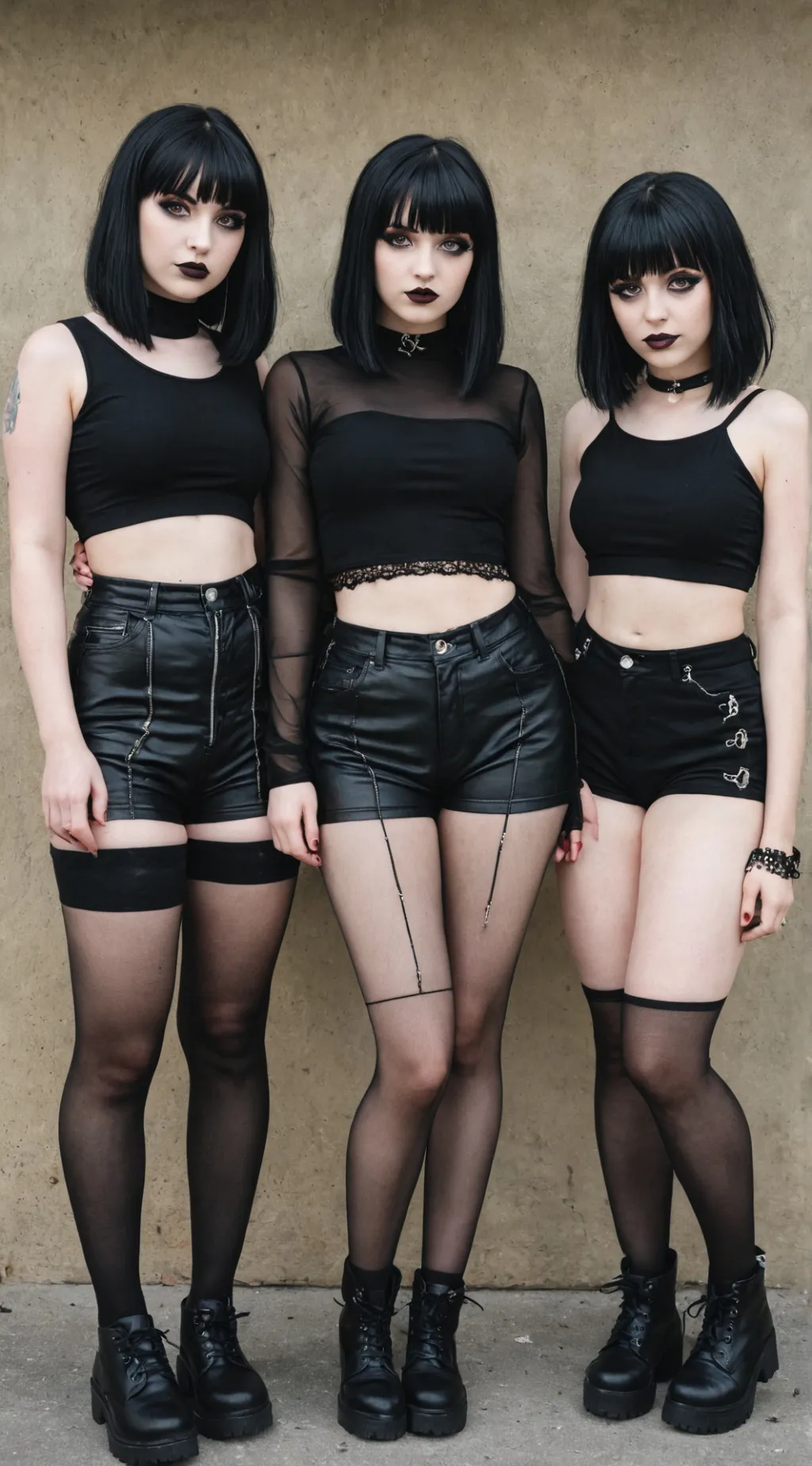 Chat with 3 goth girls - text or voice, Enjoy AI Chat Free & Safe