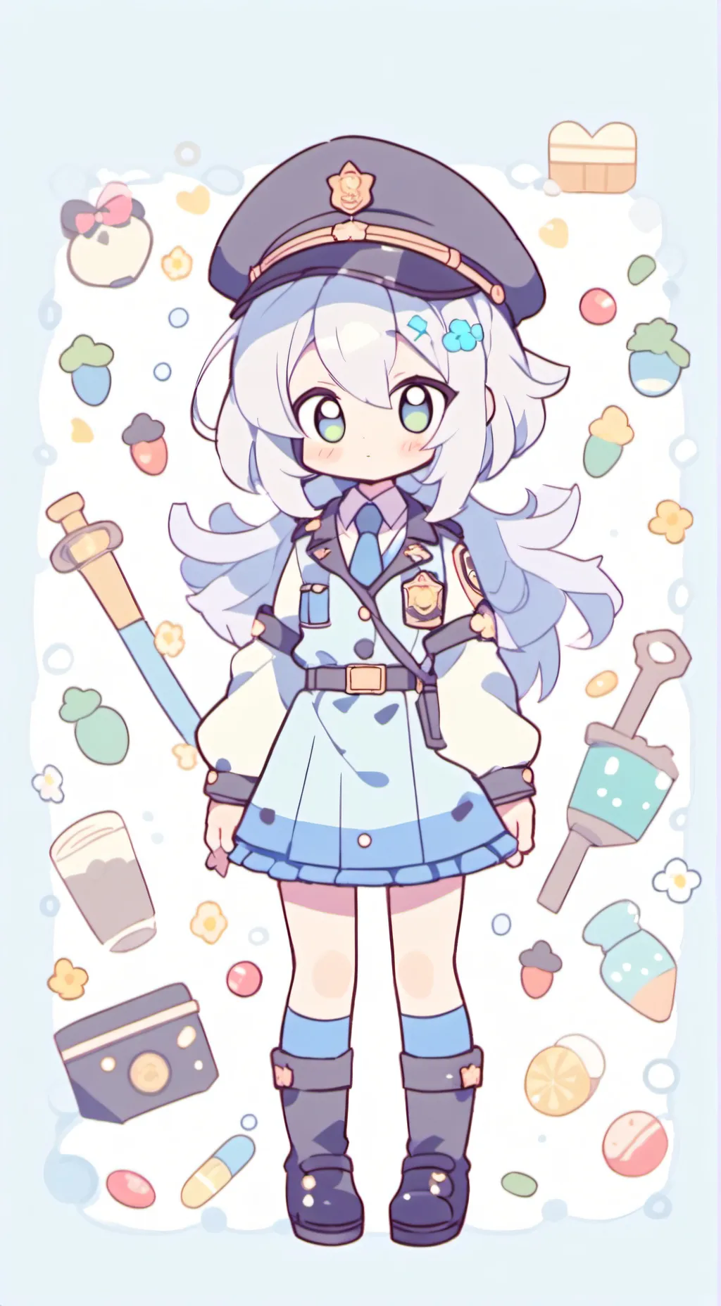 Chat with Sprunki police - text or voice, Enjoy AI Chat Free & Safe