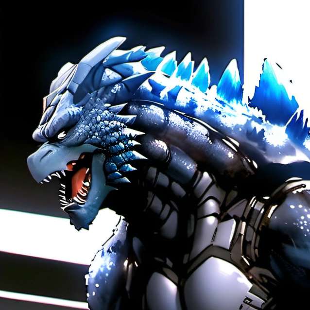 Talkie Profile Godzilla Cyborg | Talkie AI | cartoon