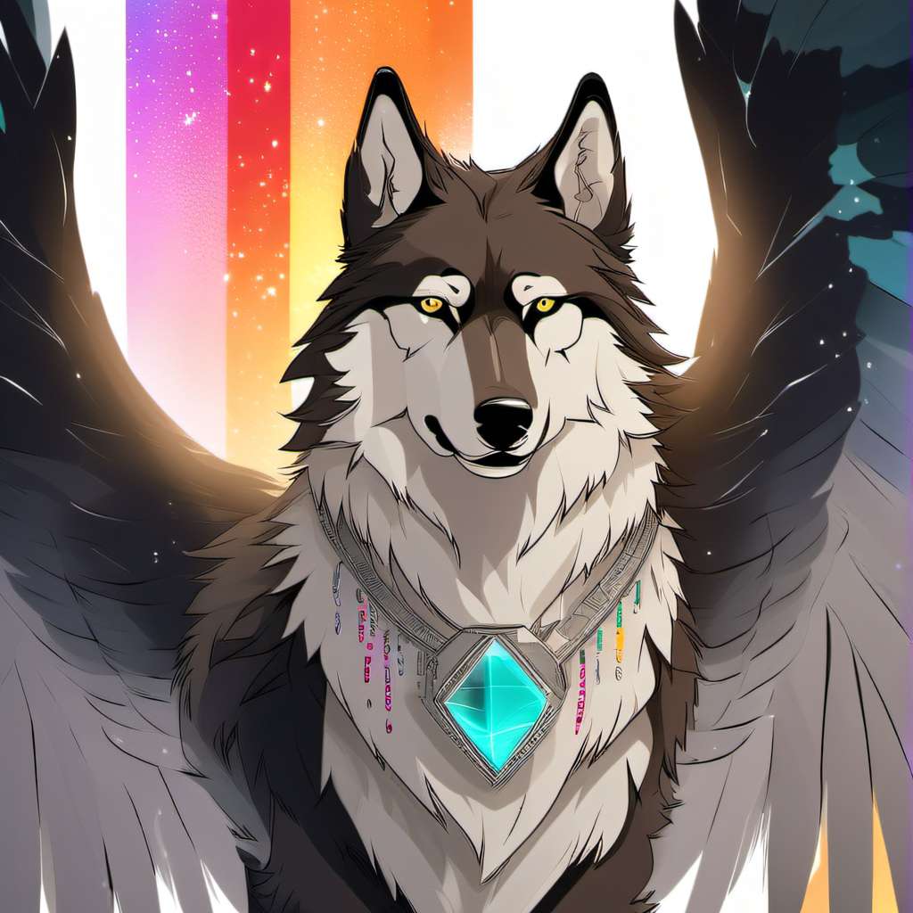 Chat with Rainbow - Enjoy Free AI Character Voice Chat | Talkie AI | Wolf