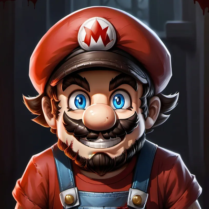 Chat with Super horror Mario - text or voice, Enjoy AI Chat Free & Safe