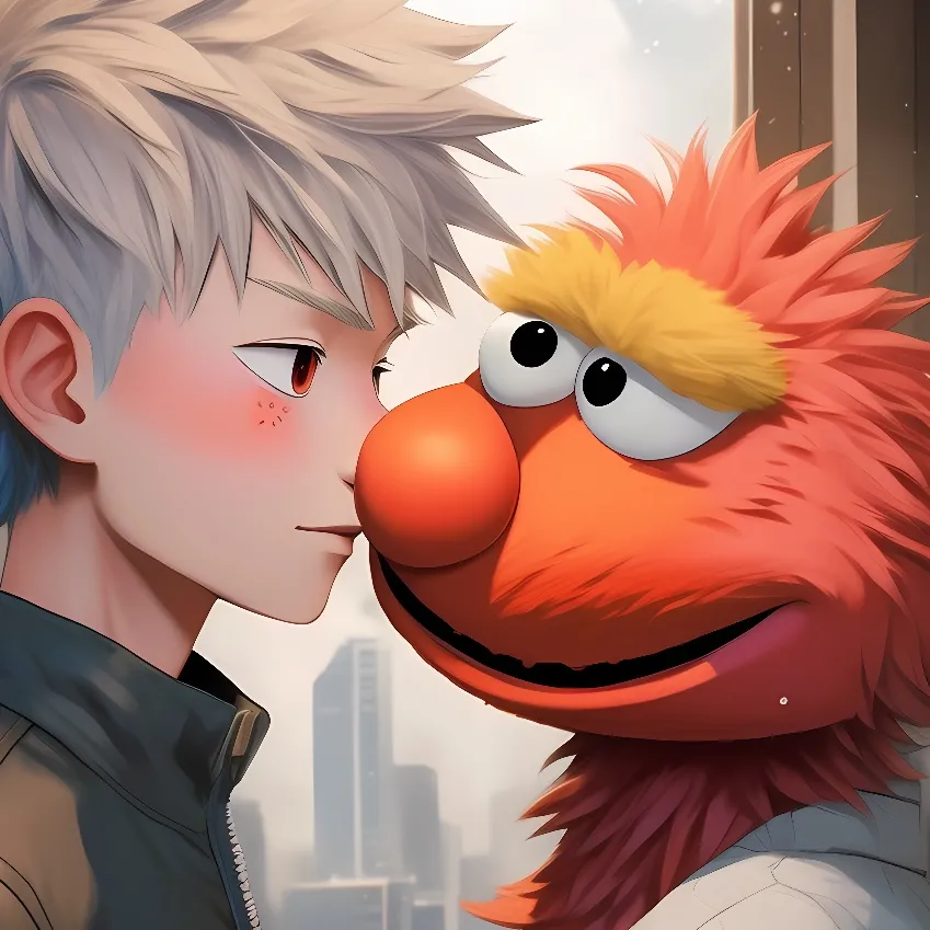 Chat with Bakugo and Elmo - text or voice, Enjoy AI Chat Free & Safe
