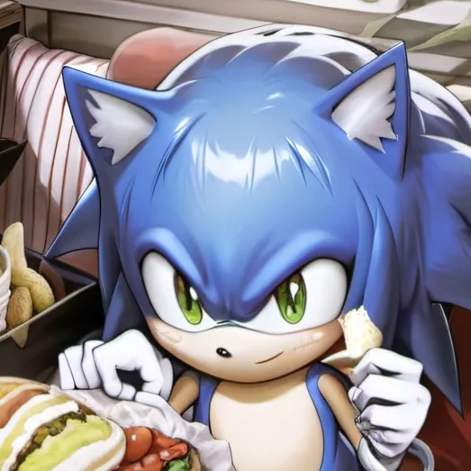 Chat with Sonic eating mobia - text or voice, Enjoy AI Chat Free & Safe