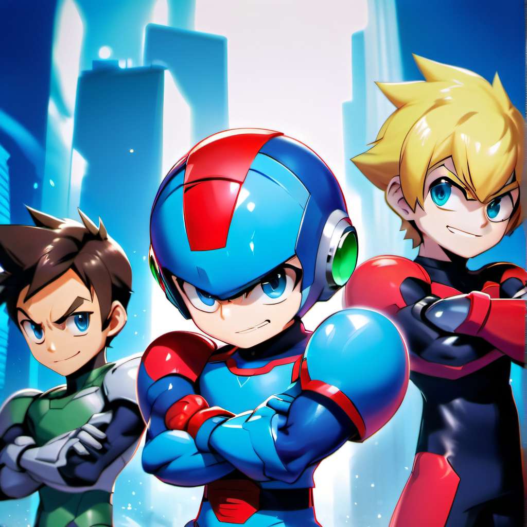 Talkie Profile X, Zero, and Axl | Talkie AI | Mega Man