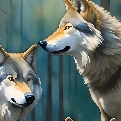 Chat with 6 wolves - text or voice, Enjoy AI Chat Free & Safe