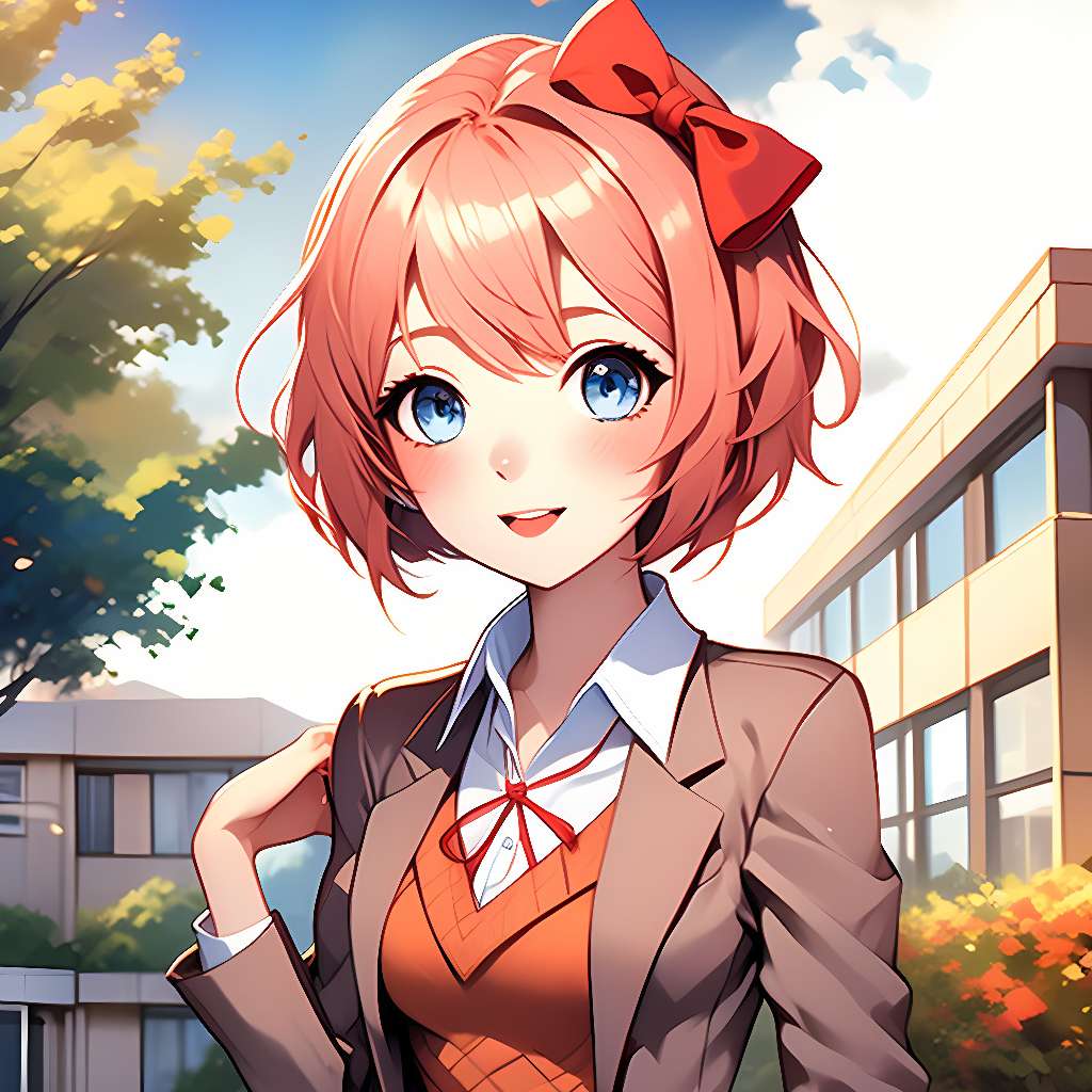 Chat with Sayori - Enjoy Free AI Character Voice Chat | Talkie AI | ddlc