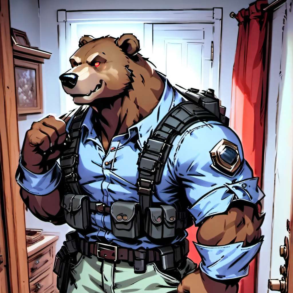 Talkie Profile Bear Cop (You) | Talkie AI | CYOA