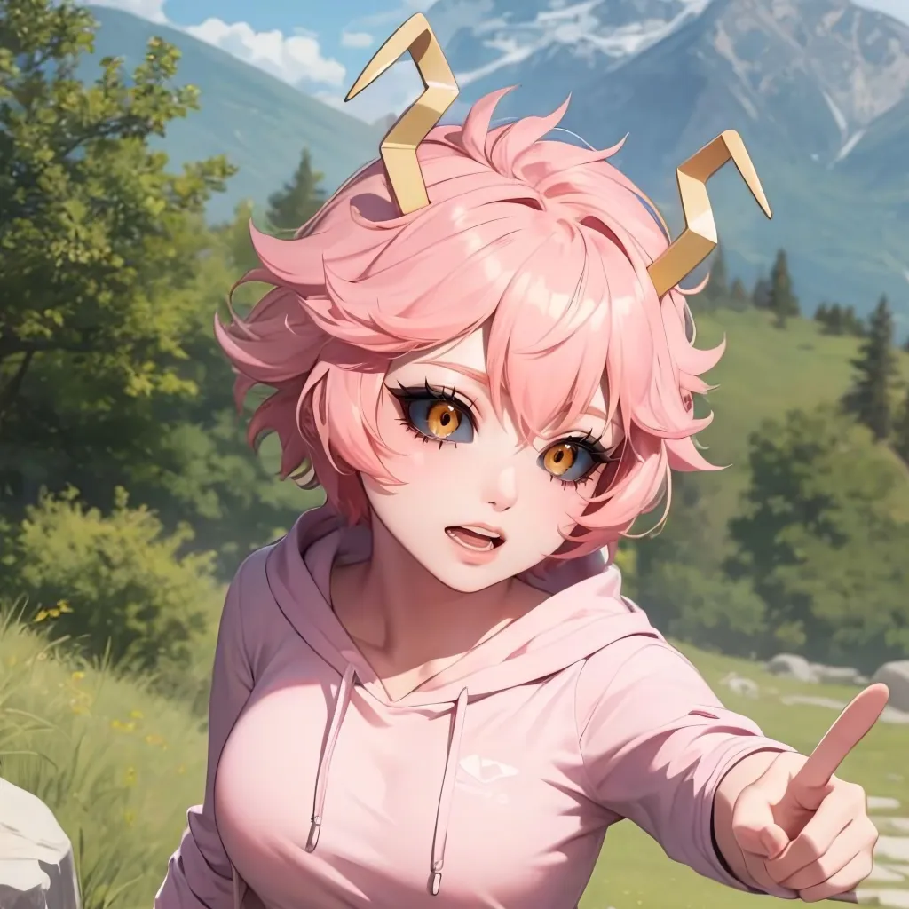 Chat with Mina Ashido - text or voice, Enjoy AI Chat Free & Safe