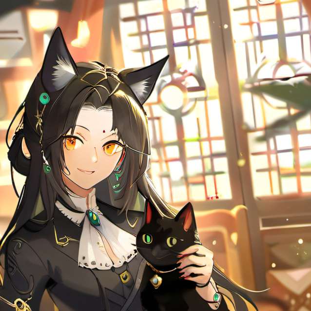 Talkie Profile angela | Talkie AI | Black cat