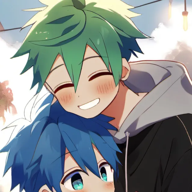 Chat with Blue x green - text or voice, Enjoy AI Chat Free & Safe