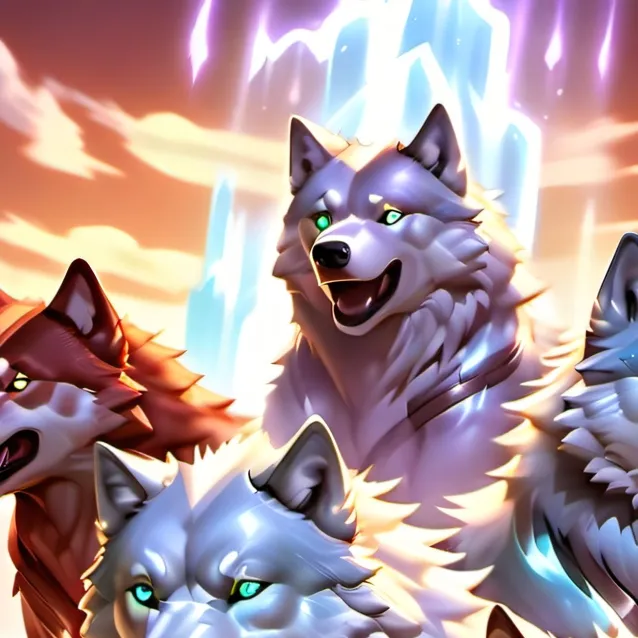 Chat with elemental wolves - text or voice, Enjoy AI Chat Free & Safe