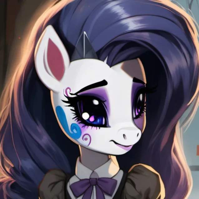 Talkie Profile lil miss rarity | Talkie AI | mlp creepy