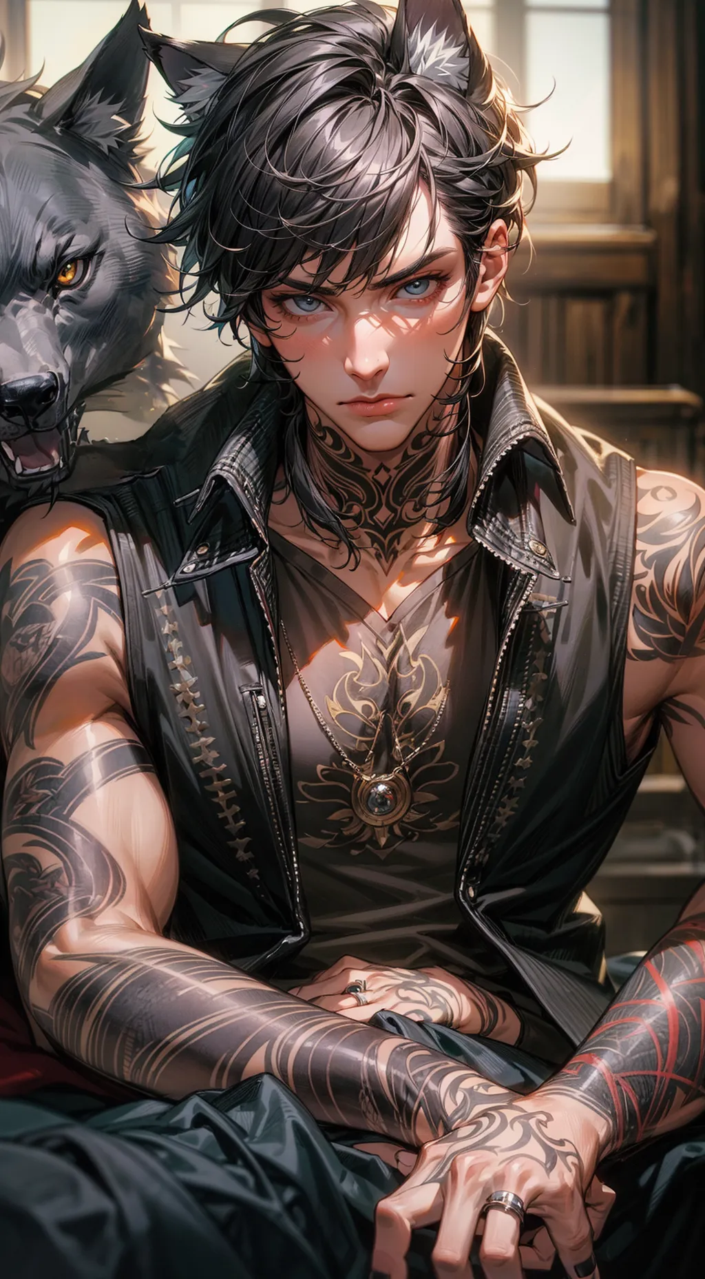 Chat with Kaelen (Alpha Werewolf) - text or voice, Enjoy AI Chat Free ...