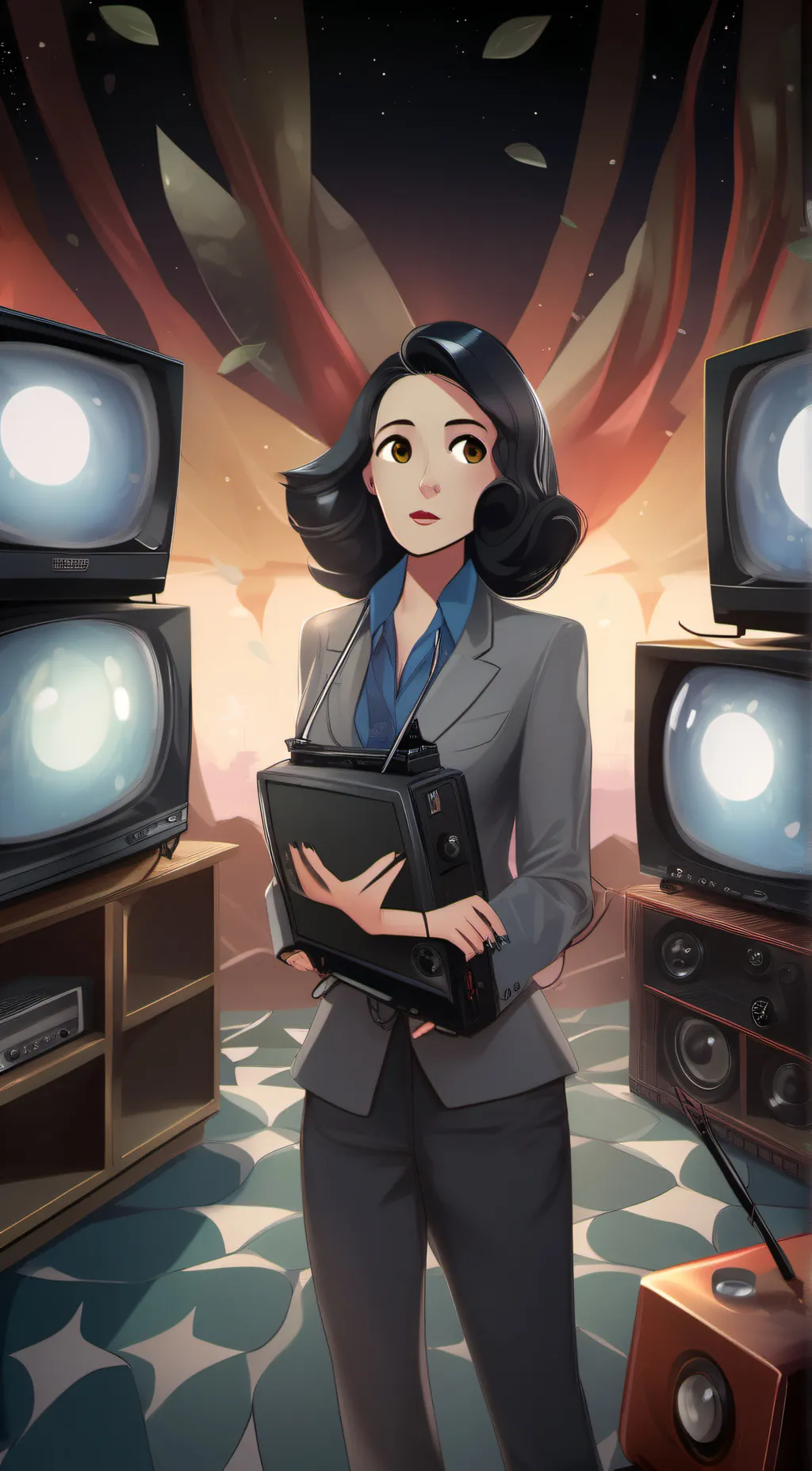 Chat with tv woman sus - text or voice, Enjoy AI Chat Free & Safe