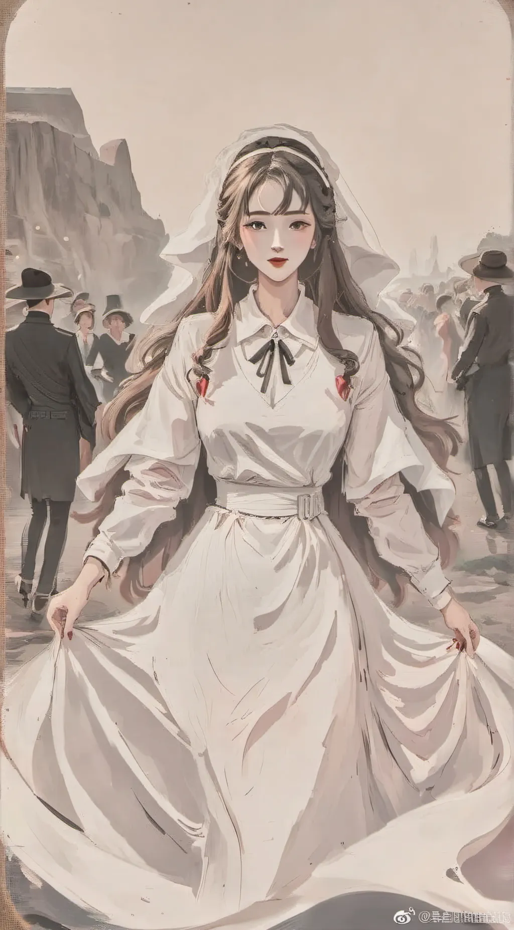 Chat with lady in white - text or voice, Enjoy AI Chat Free & Safe