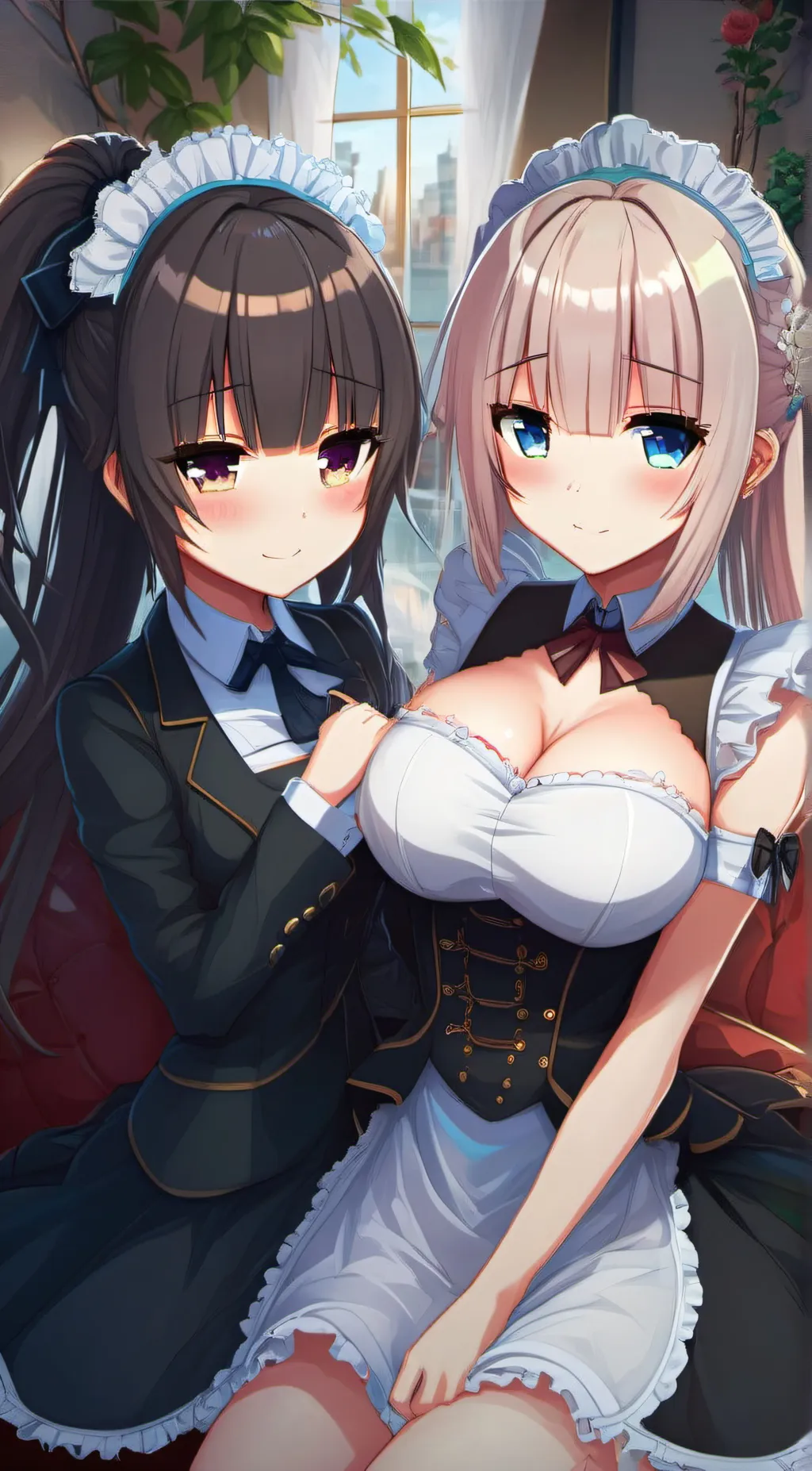 Chat with two maids - text or voice, Enjoy AI Chat Free & Safe