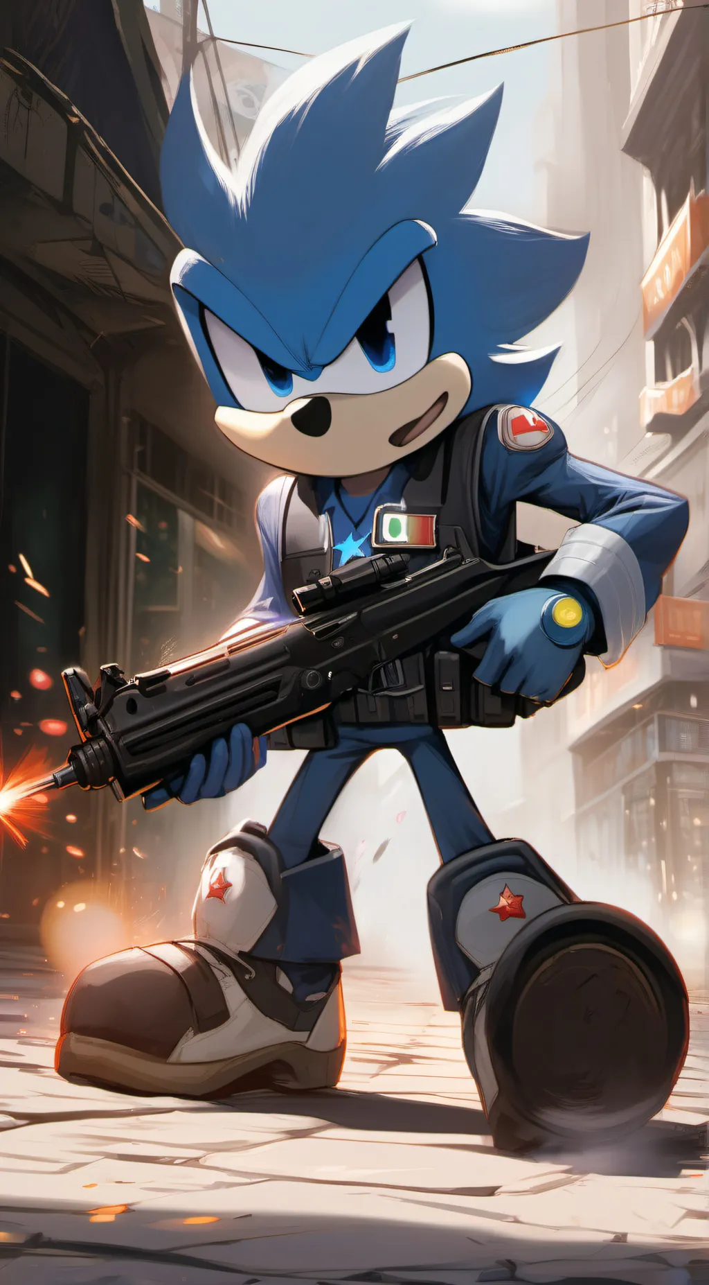 Chat with Zonic the zone cop - text or voice, Enjoy AI Chat Free & Safe