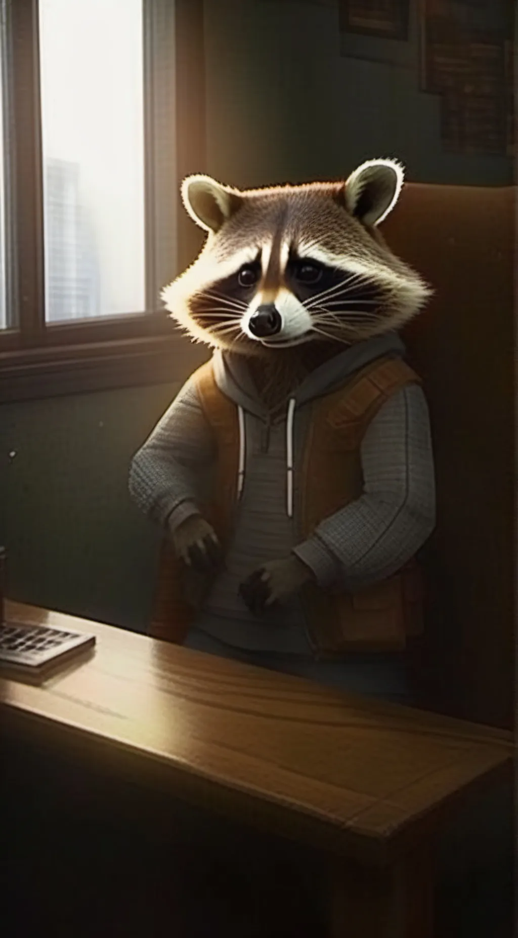 Chat with rocket raccoon - text or voice, Enjoy AI Chat Free & Safe