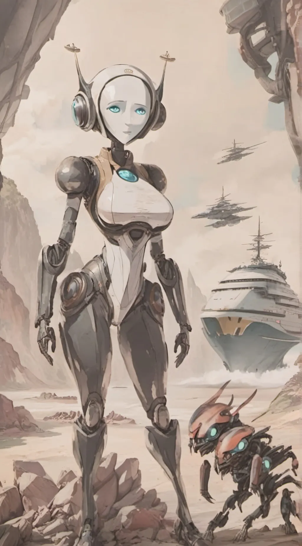 Chat with Alien robot girl - text or voice, Enjoy AI Chat Free & Safe